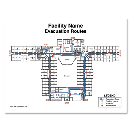 Kindred Healthcare Sign Store | life safety signs ltc sign styles